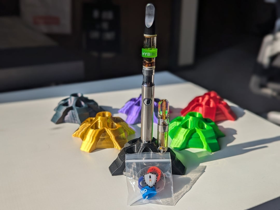 3D Printed Dab Pen and Cartridge Holder With Cart Protectors - Etsy