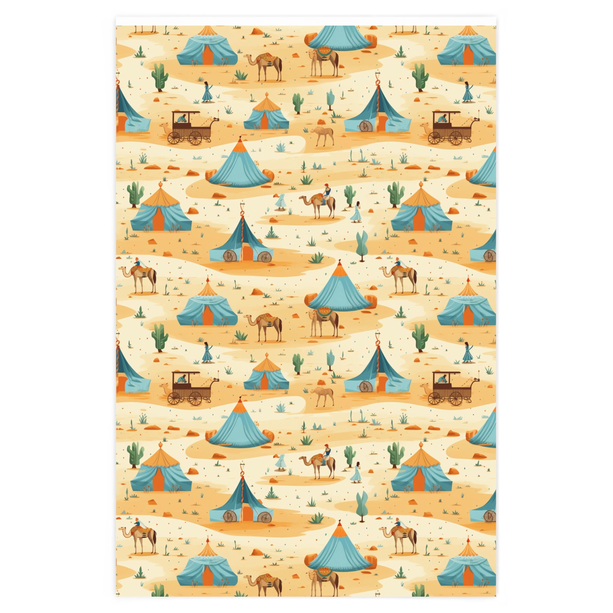 Oriental Arabic Wrapping Paper Desert Pattern Wrapping Paper - Elevate ...