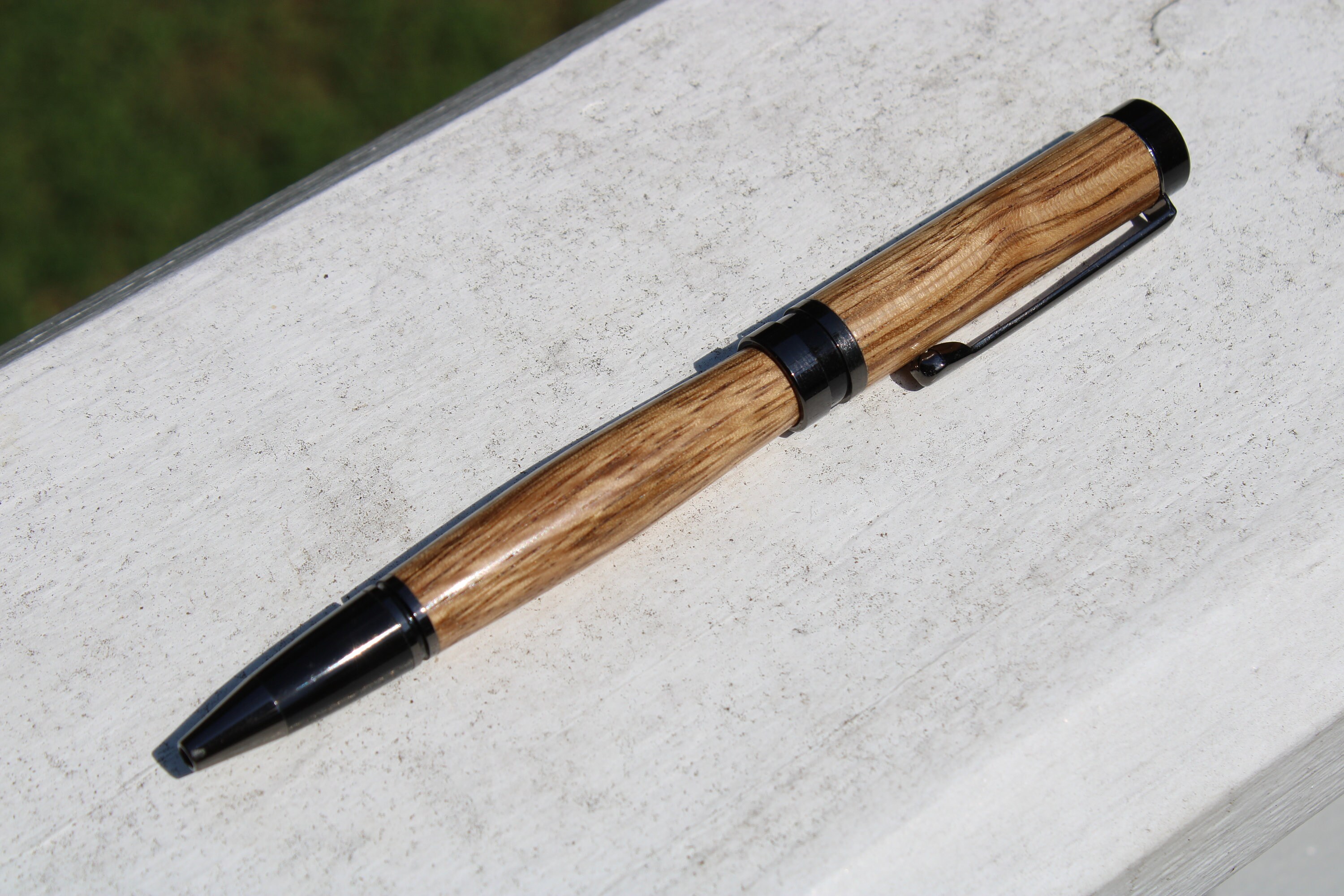 Zebrawood & Gunmetal Classic Twist Pen - Handmade on Lathe - Etsy