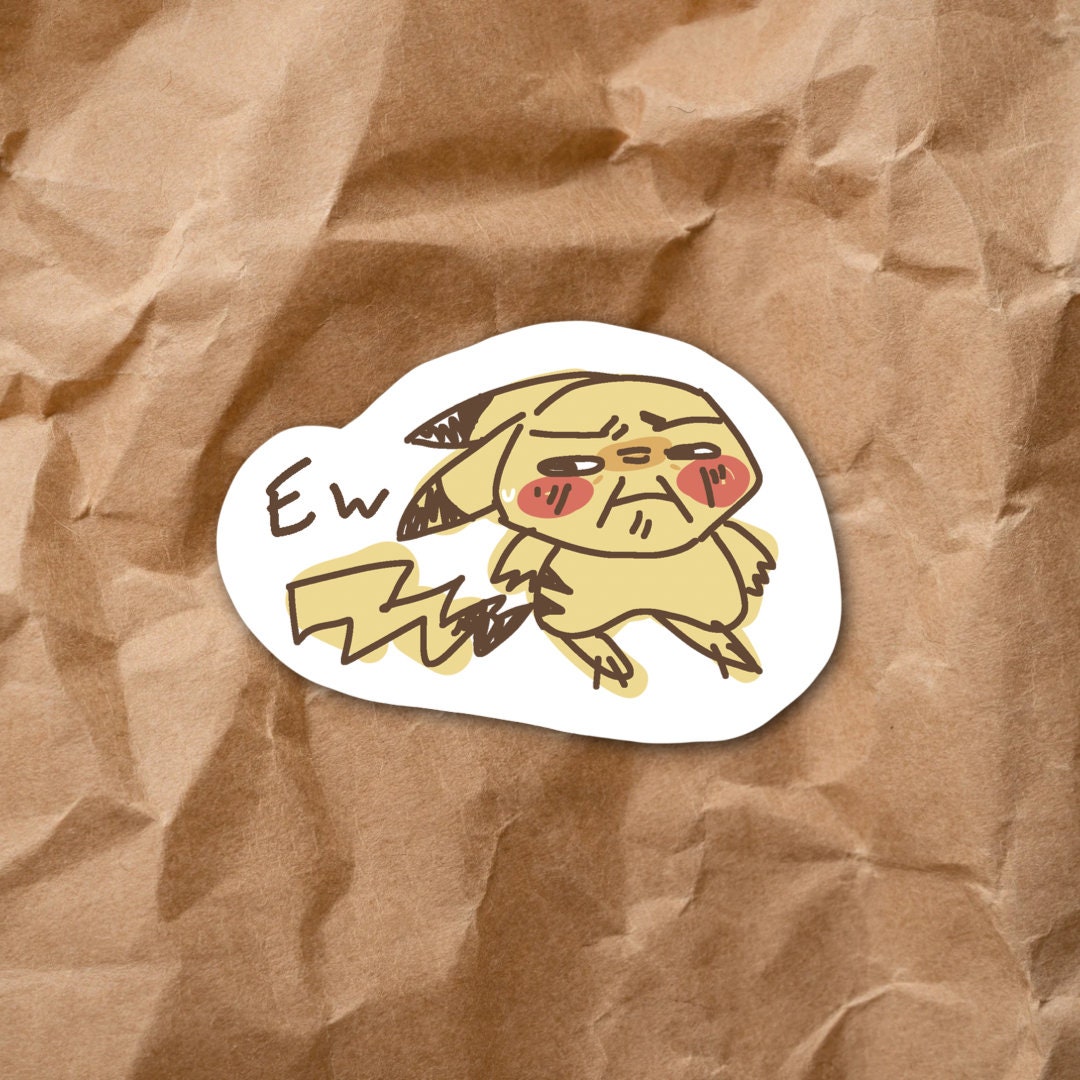 Janky Pikachu Sticker Pack Pokemon Meme Car Sticker Water Bottle ...