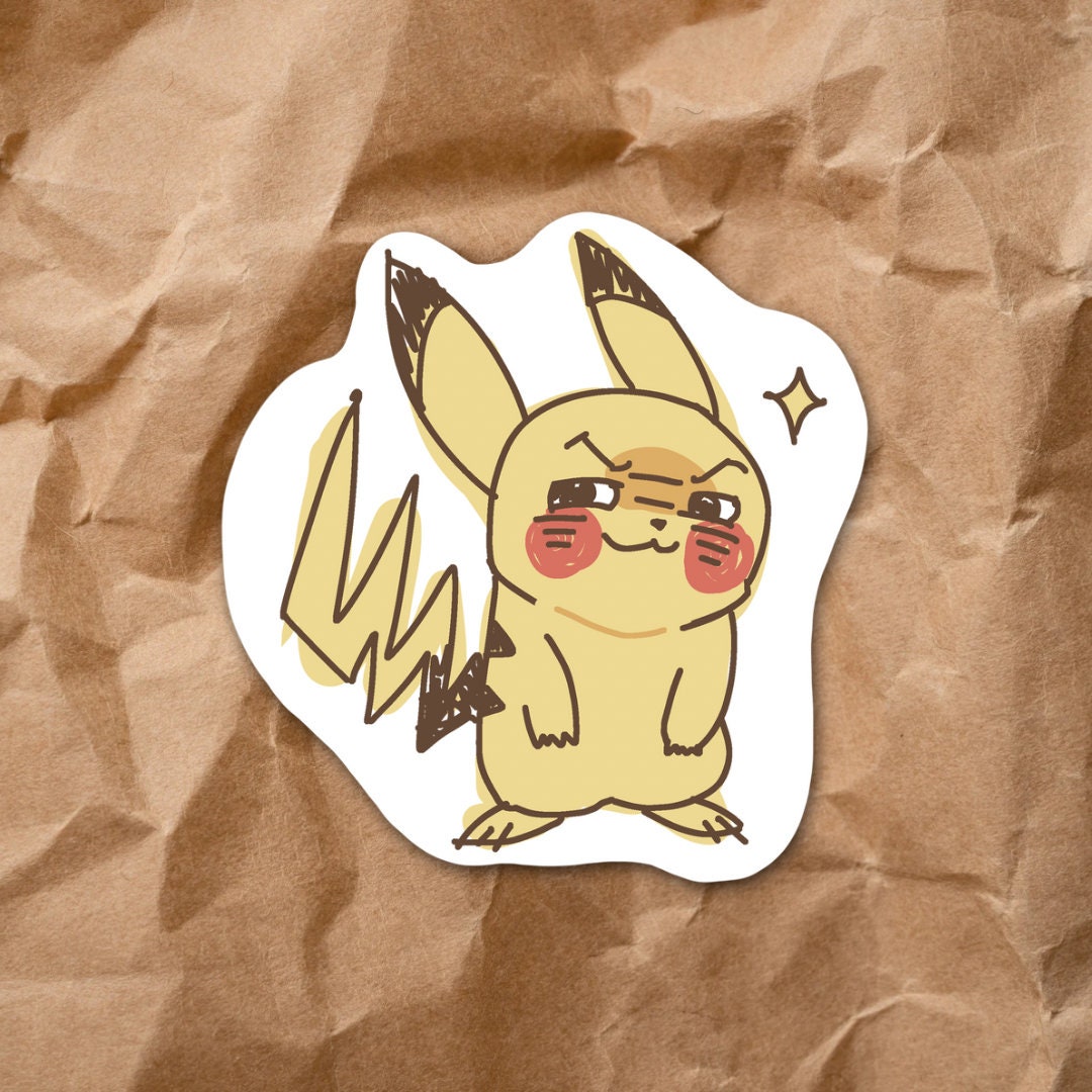 Janky Pikachu Sticker Pack Pokemon Meme Car Sticker Water Bottle ...