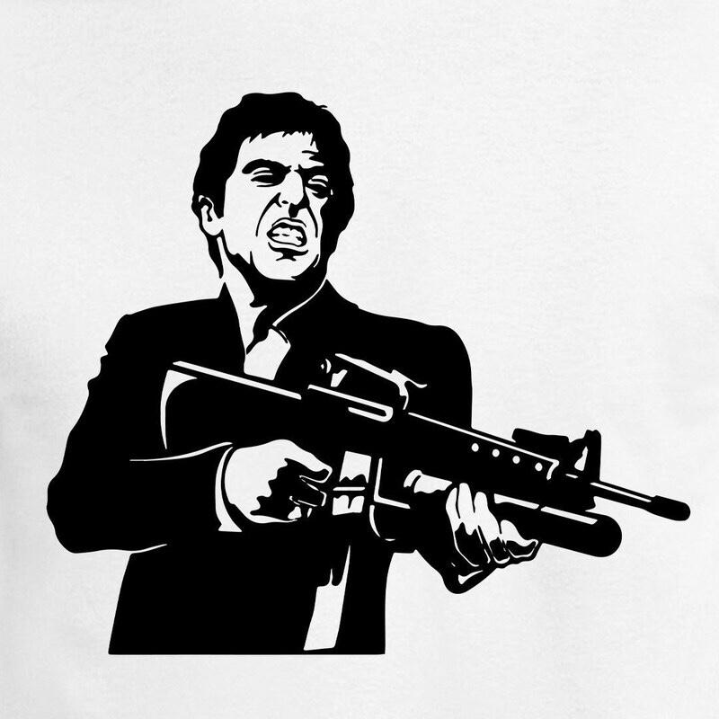 Scarface Decal Sticker | Tony Montana | Backdrop Birthday Decor | 80s ...