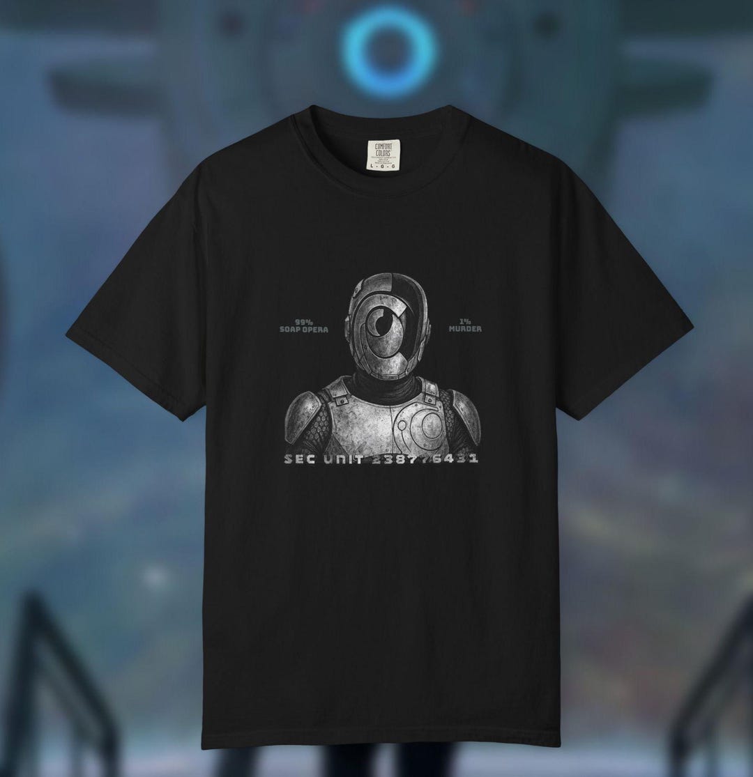 Murderbot Diaries T-shirt, Hand-drawn Design, Introvert Humor Shirt ...
