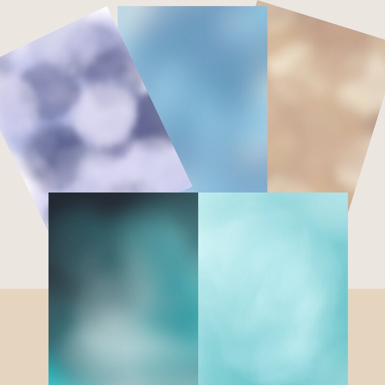 10 Multi-color Gradient Digital Paper Pack Great for Backgrounds ...