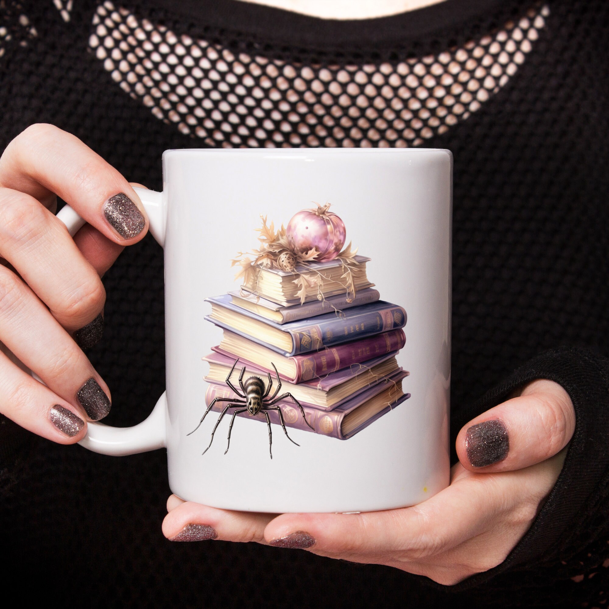 Spider Halloween Clipart Bundle Watercolor Teacher Design Png - Etsy