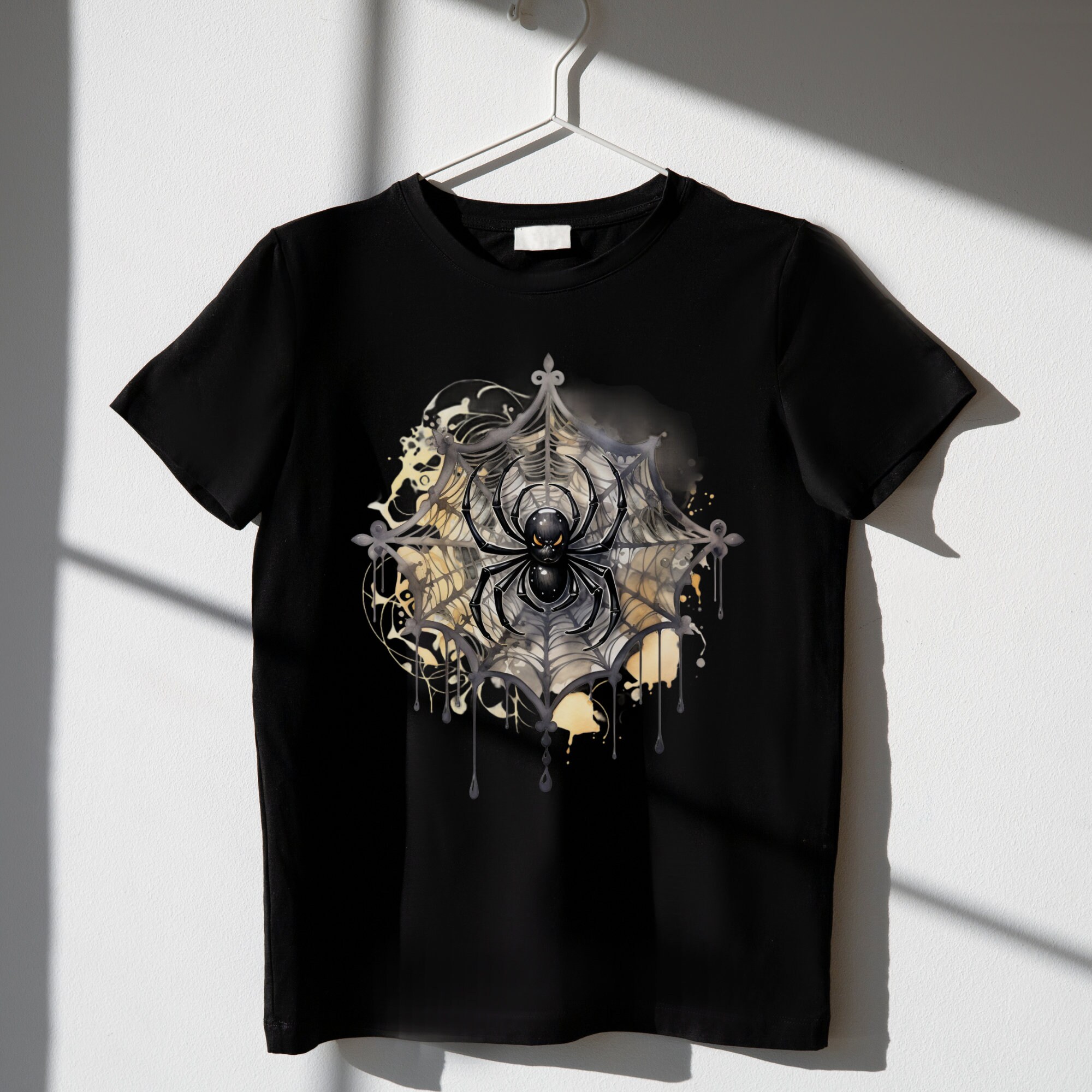 Spider Halloween Clipart Bundle Watercolor Teacher Design Png - Etsy