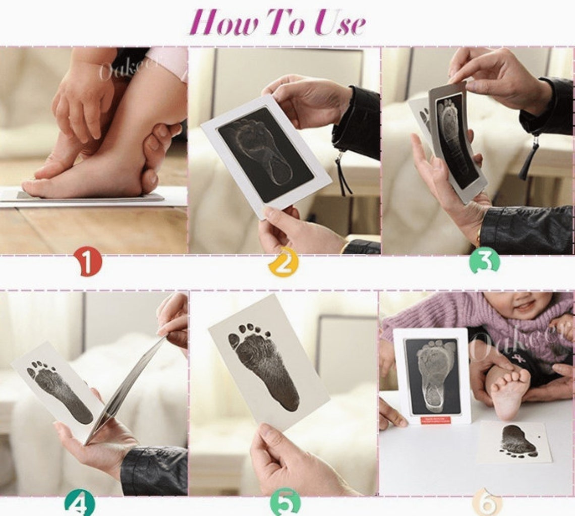 Footprints, Handprints, Pet Prints Touchless Ink Pad - Etsy