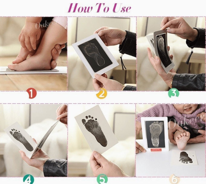 Footprints, Handprints, Pet Prints Touchless Ink Pad - Etsy