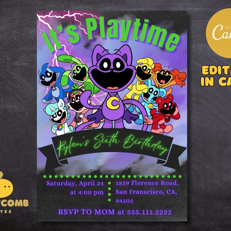 Poppy Playtime Birthday - Etsy