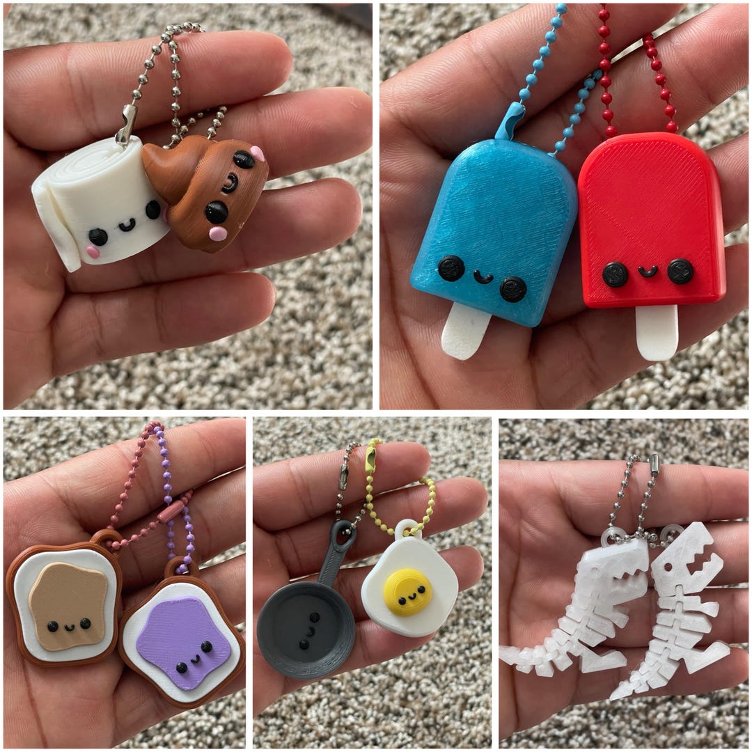 3D Printed Keychains - Etsy
