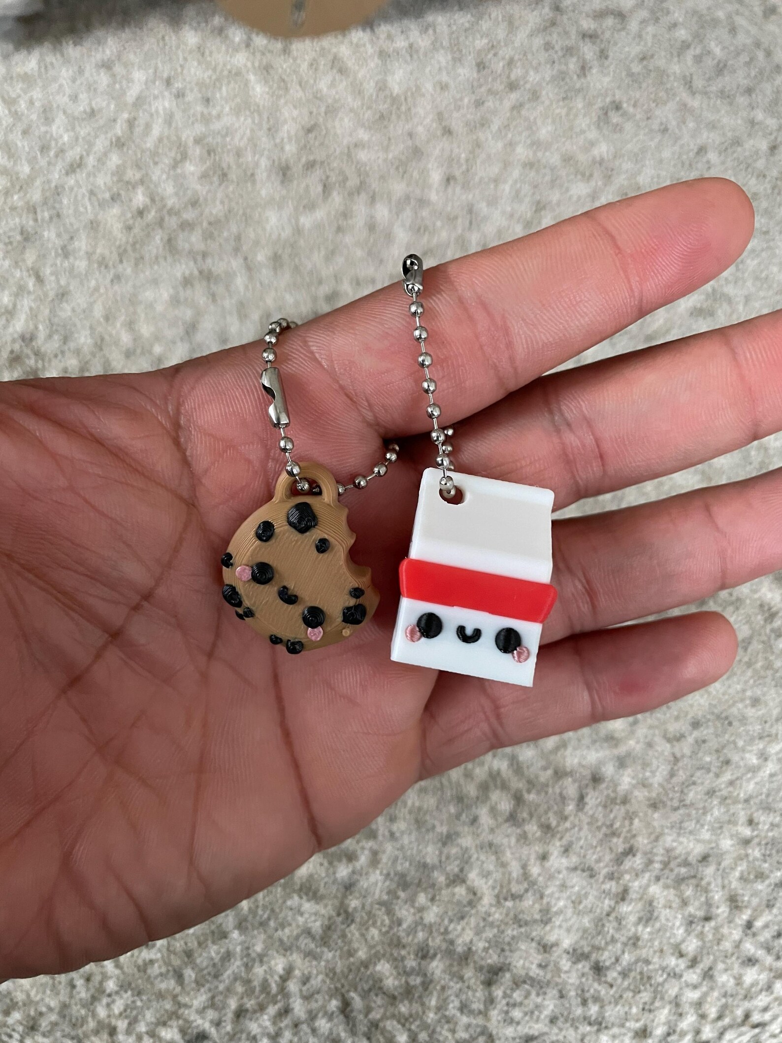 Cookie Milk | PBJ | Cute an Funny Keychains - Etsy