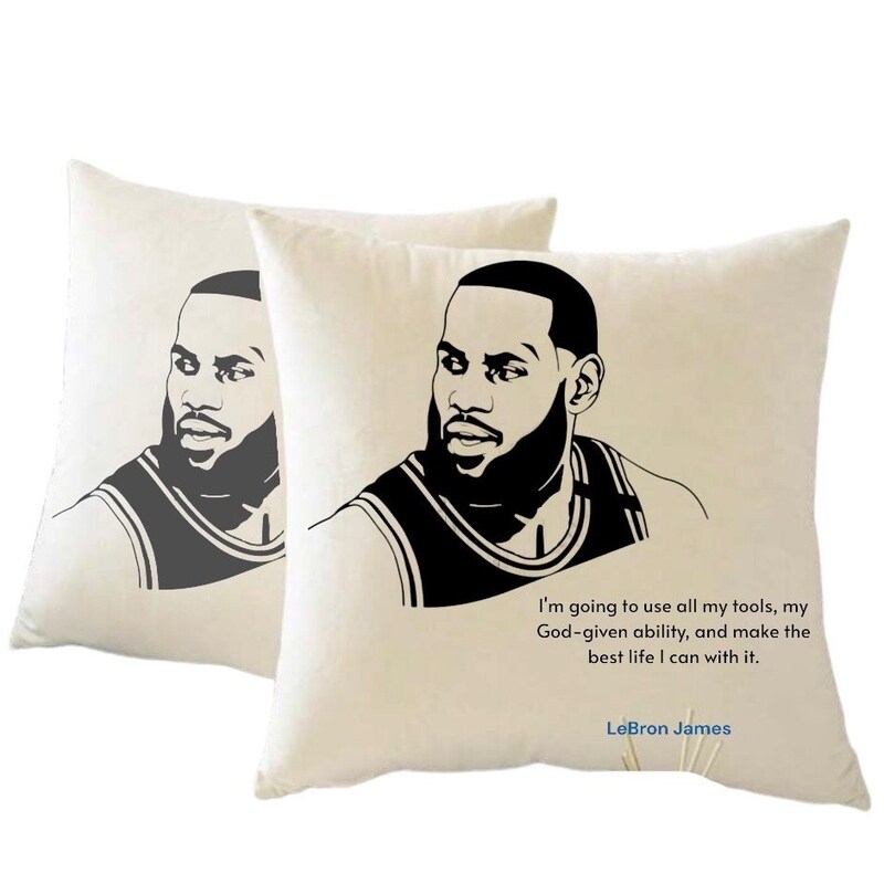 Lebron James Pillow - Etsy