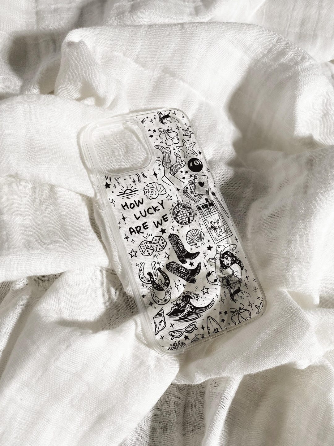 Coquette Coastal Cowgirl Clear Phone Case, Summer Phone Case ...