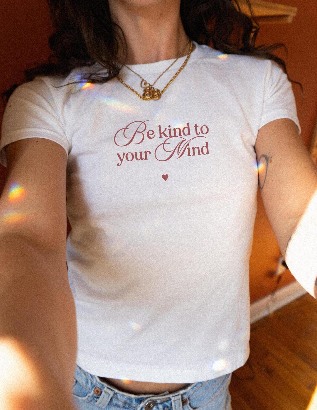 Be Kind Y2k Baby Tee, Mental Health Gift, Be A Kind Human T-shirt, Choose Kindness Shirt, Self ...