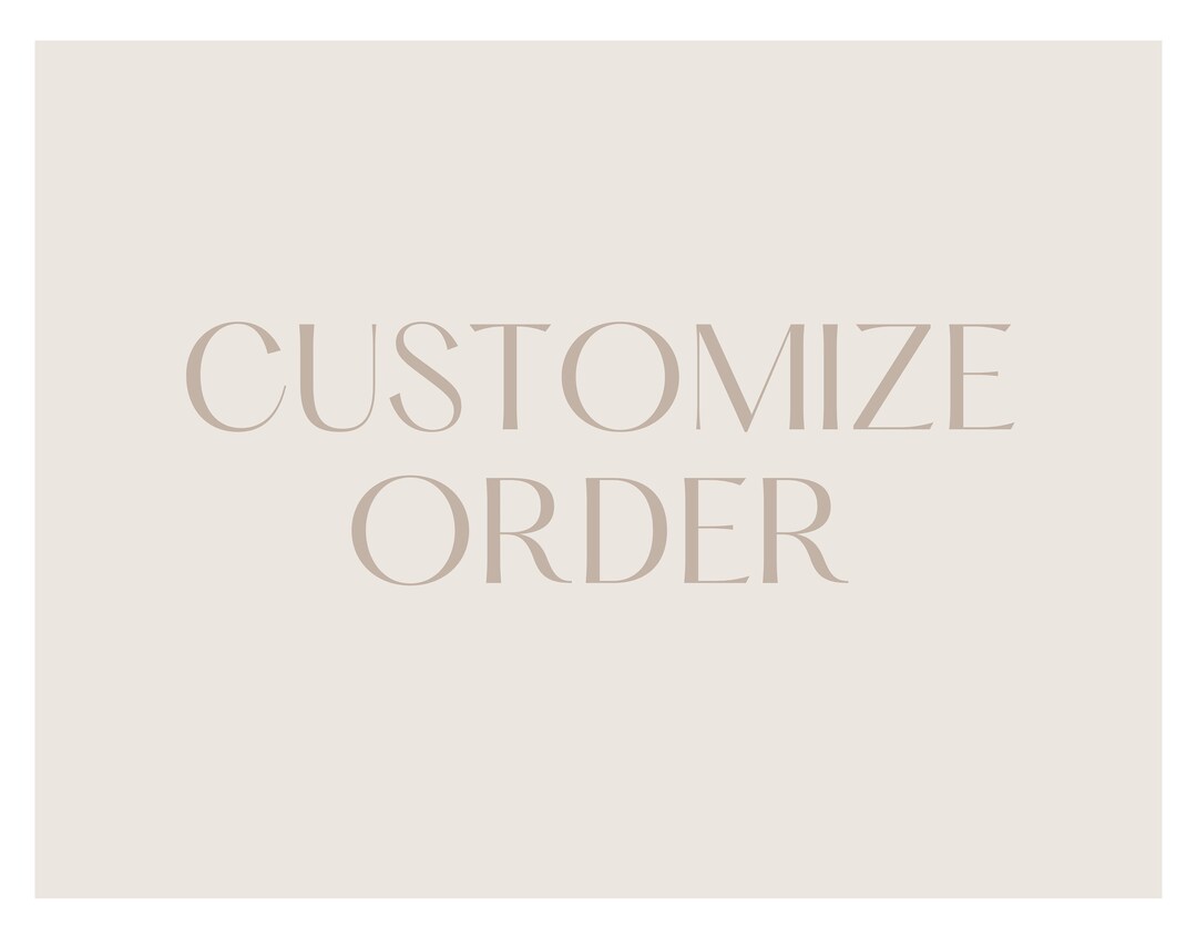 Customize Order Add-on, Make Changes to Order, Font/text Customization ...