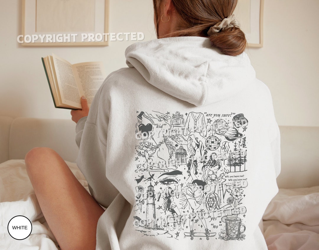 Folk Hoodie, Fan-made Design, Eras Outfit, Tracklist Shirt, Grey Design ...