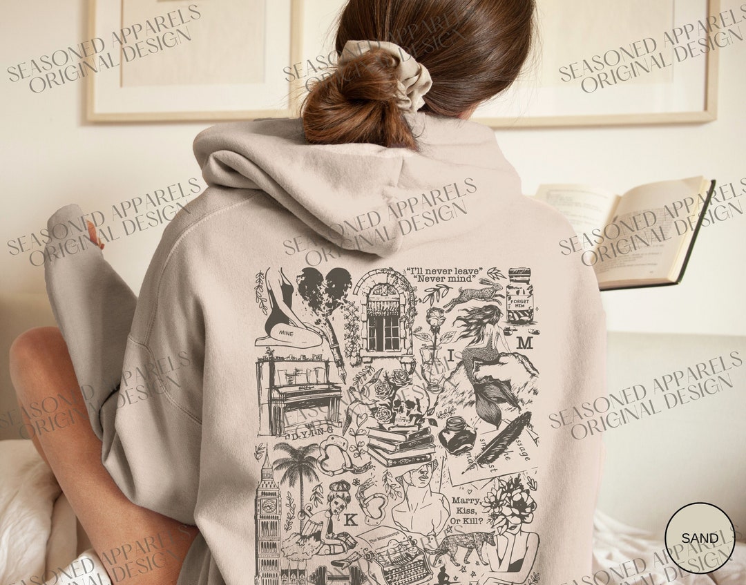 Tortured Poet Hoodie, Fan-made Design, Eras Outfit, Fortnight Hoodie ...