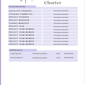 Adaptive Project Charter Template for Public Service Project Management ...