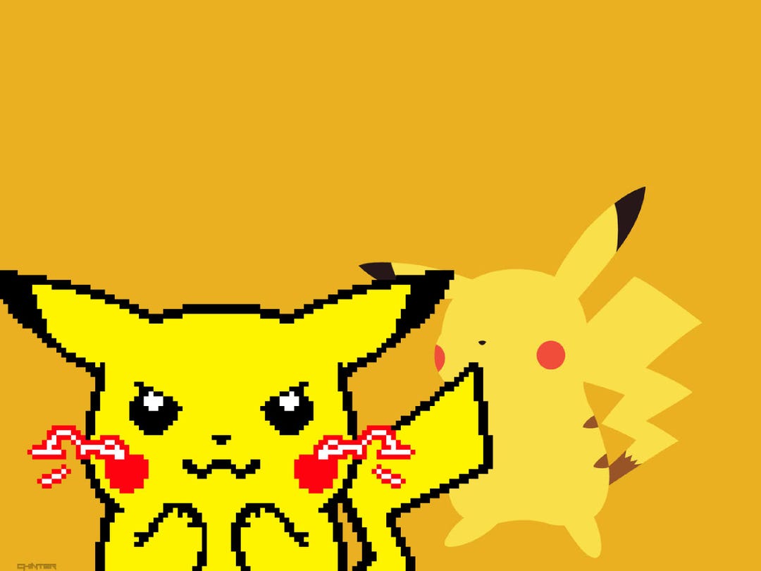 8-bit Pikachu Sticker - Etsy