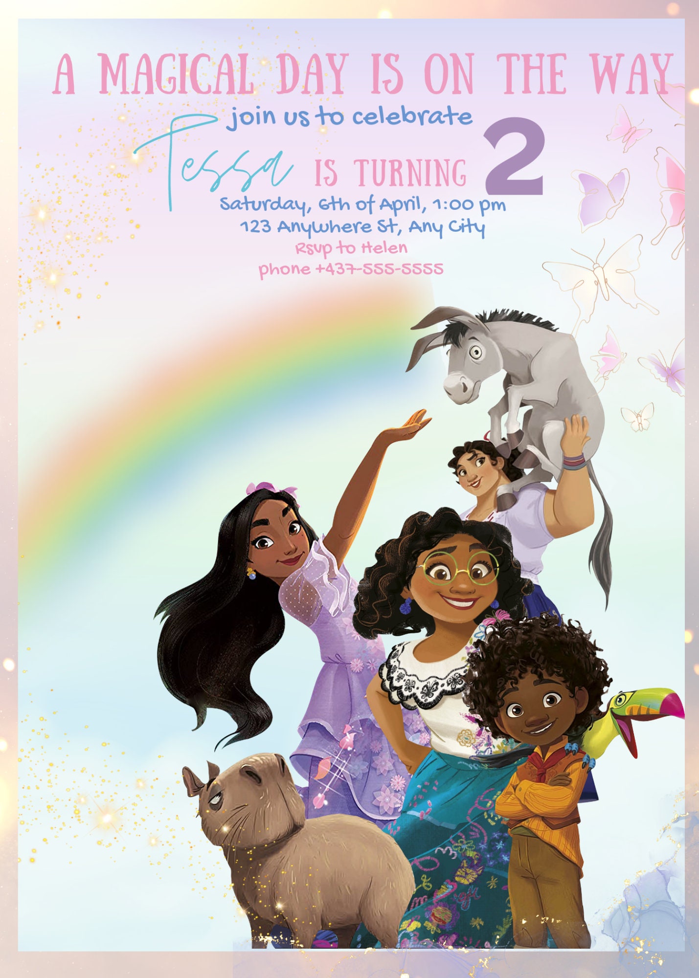 Encanto Birthday Party Invitation Instant Download Encanto Invite Party ...