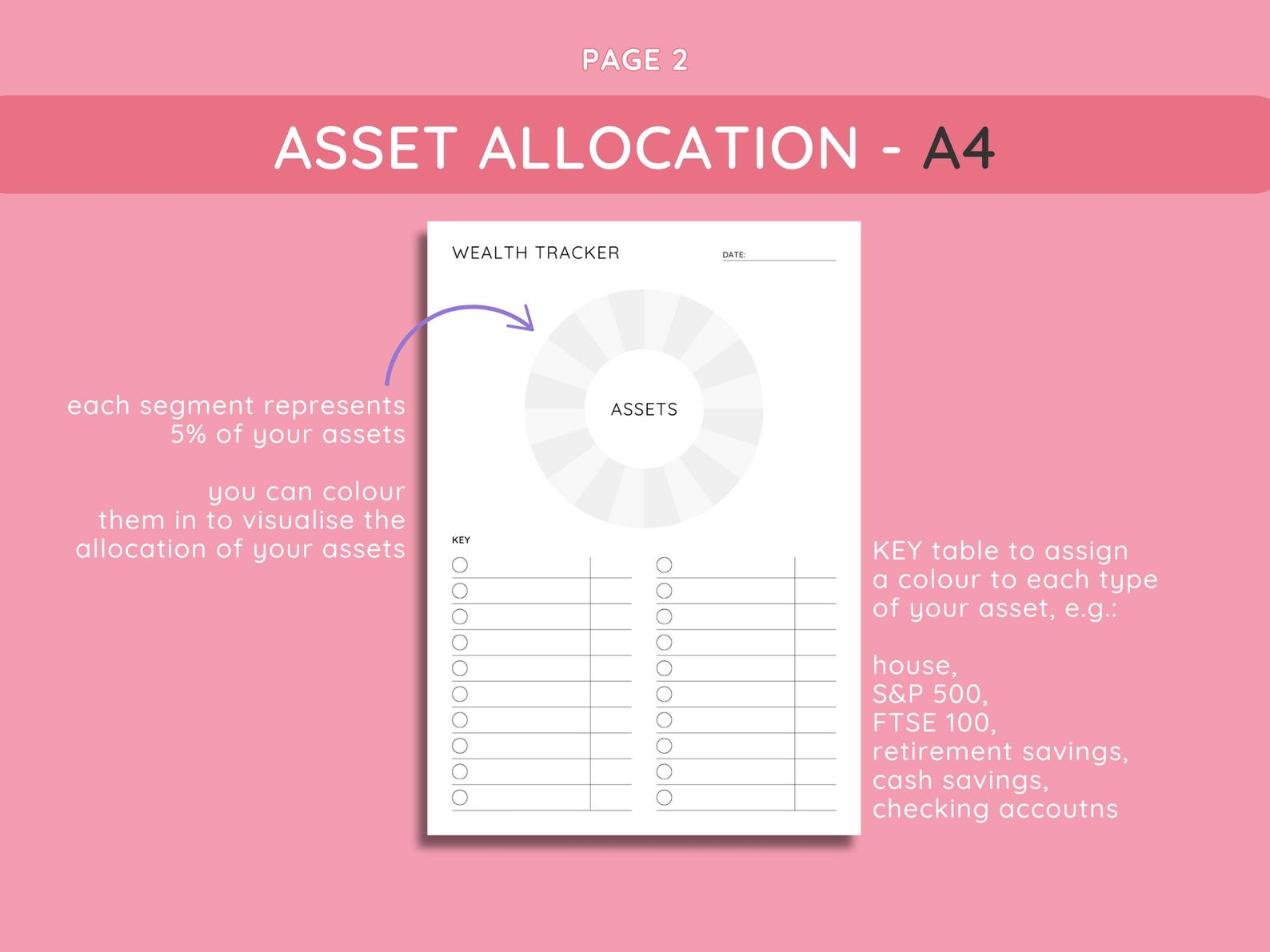 Wealth Tracker, Printable Debt Payoff Tracker, Simple Net Worth Tracker ...