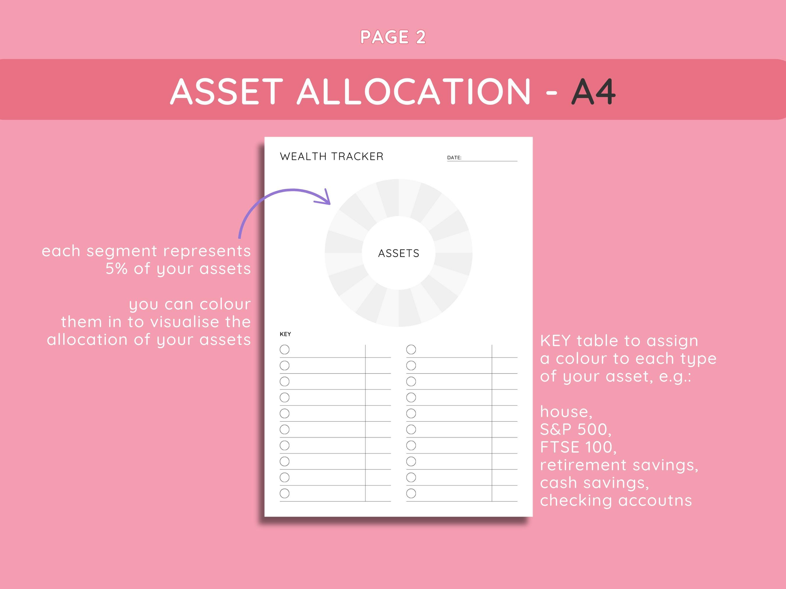 Wealth Tracker, Printable Debt Payoff Tracker, Simple Net Worth Tracker ...