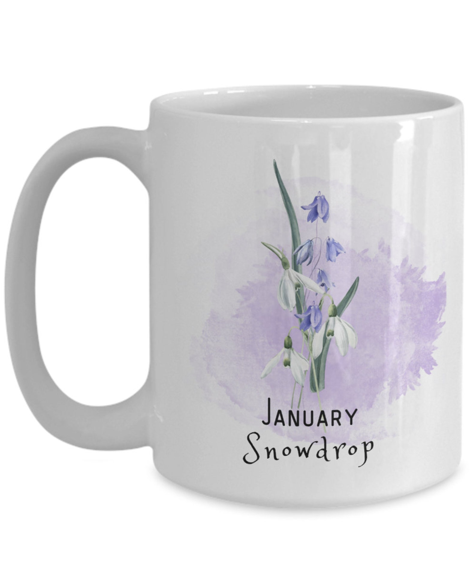 January Birth Month Flower, Birth Flower Mug, Birth Flower, Birth Month ...