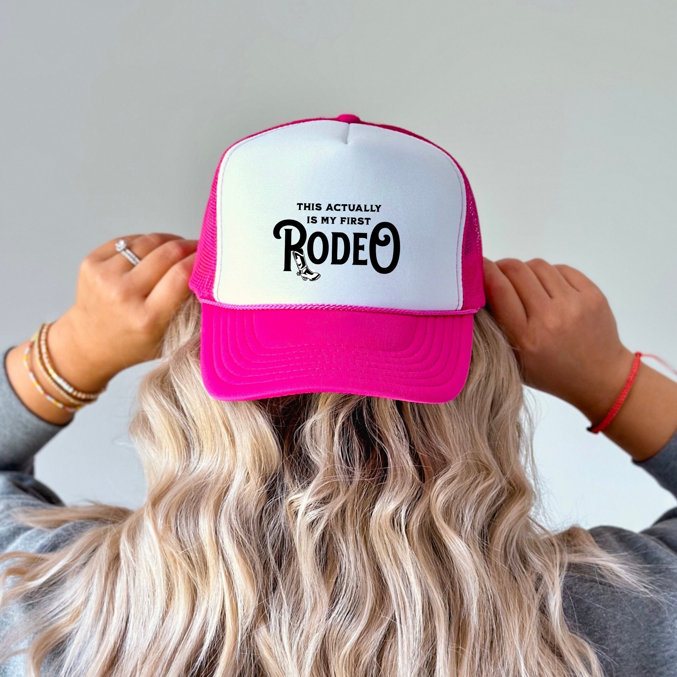 This Actually is My First Rodeo Trucker Hat - Etsy