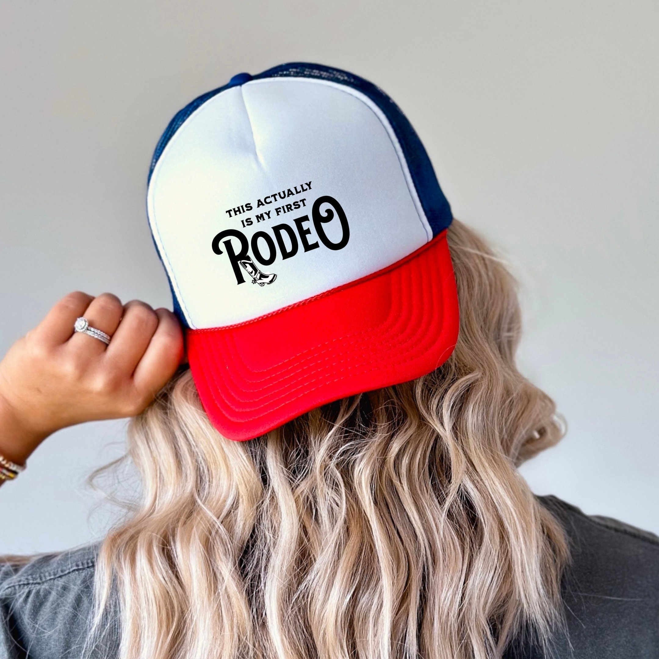 This Actually is My First Rodeo Trucker Hat - Etsy