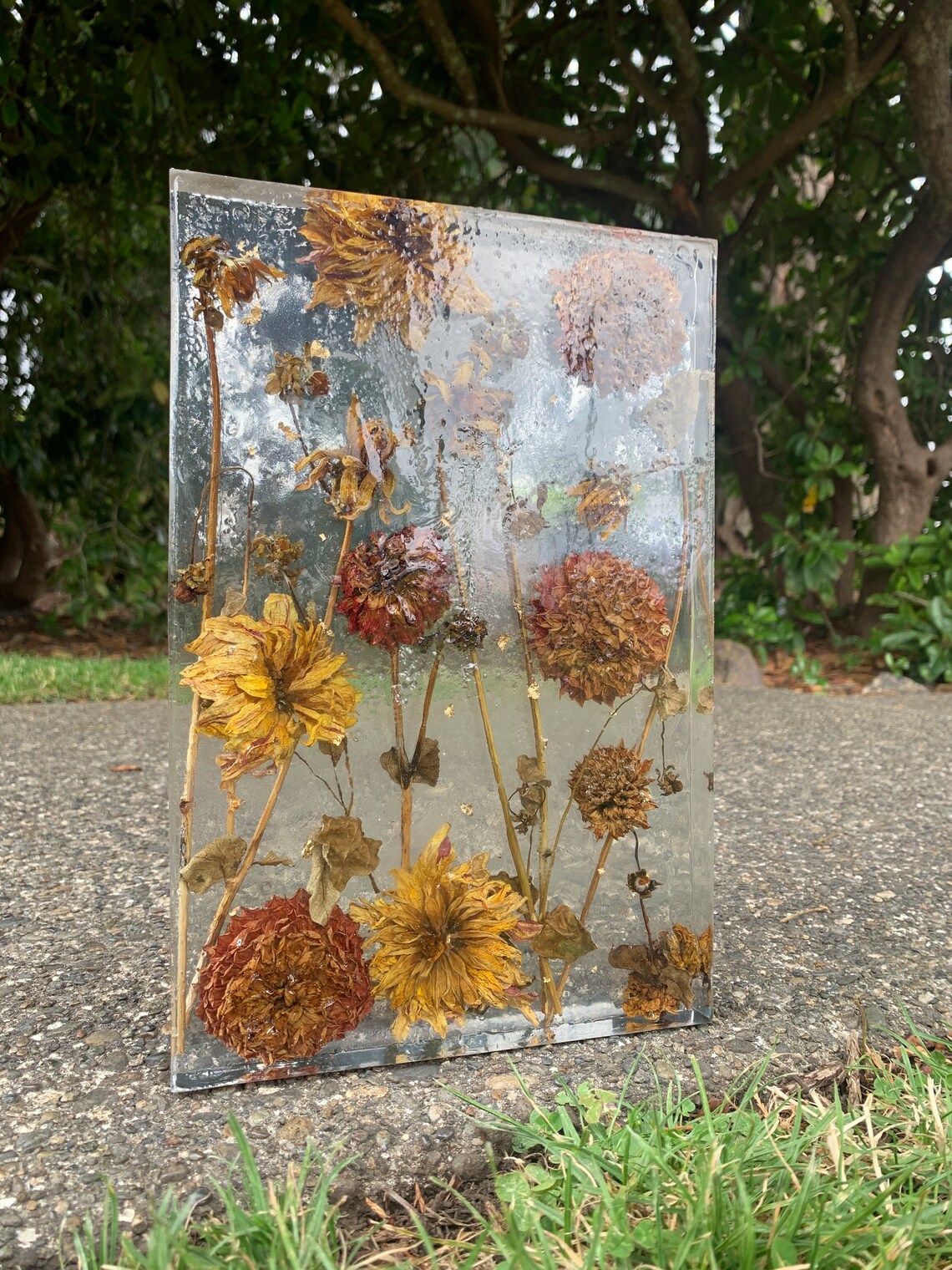Dried Flower Arrangement Encased in Resin - Etsy