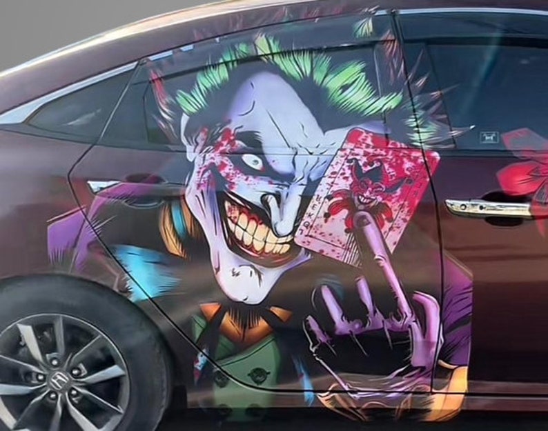 Bloody Joker Carnage: NEW Design Large Car Graphic Decal, Vinyl Sticker ...