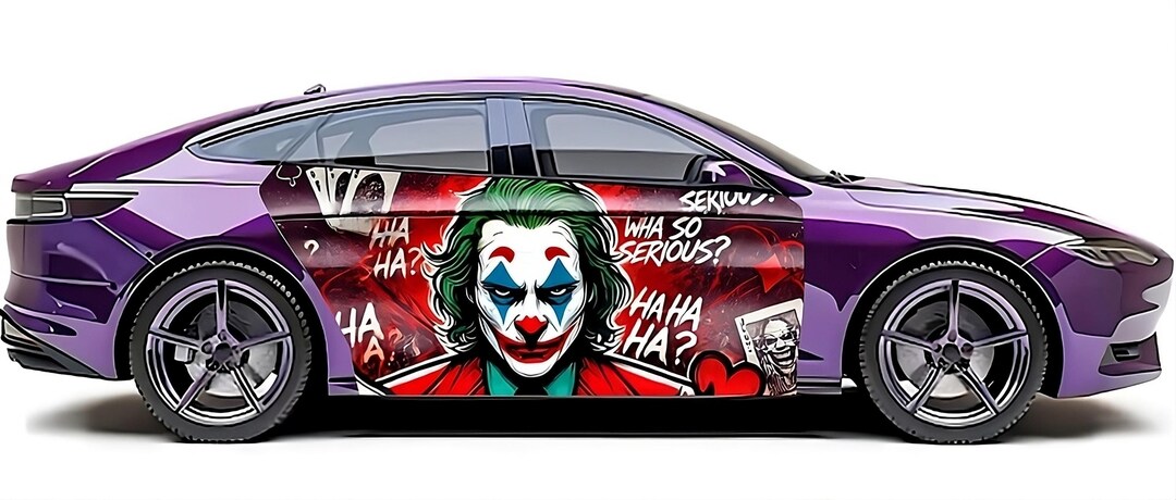 Joker Carnage Vinyl Decal - Full Side Car, Truck, or Wall Graphic ...
