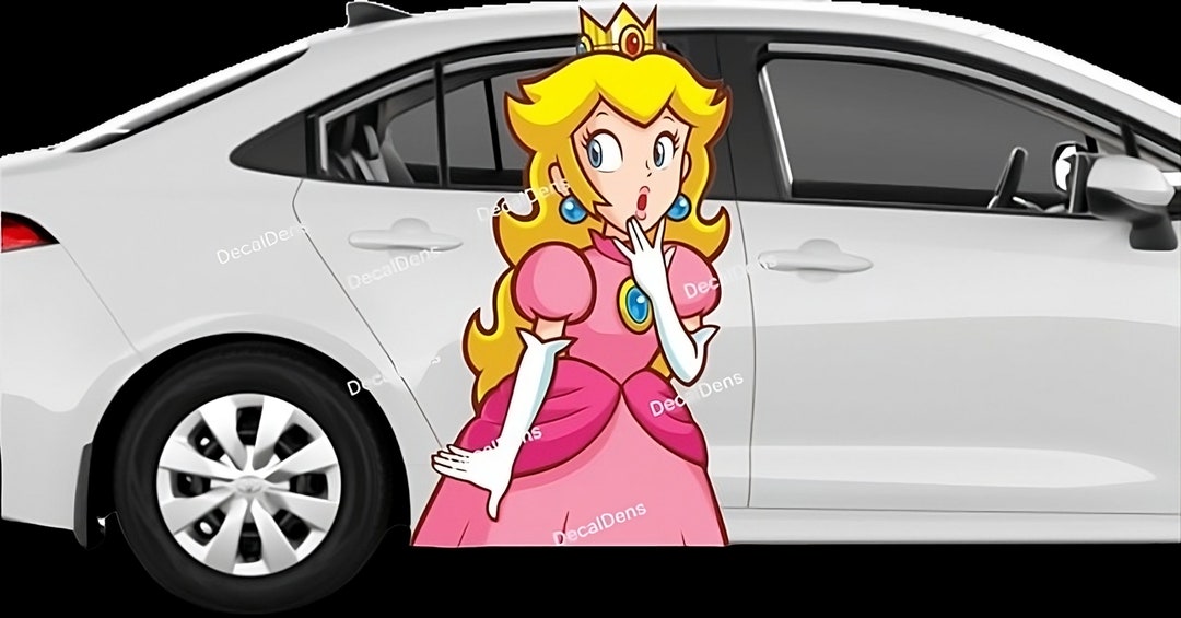 Princess Peach Decals Vinyl Sticker for Car, Truck, or Wall Removable ...
