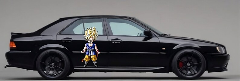 2x Son Goku Vinyl Decals: NEW Design for Car, Truck, or Wall, Removable ...