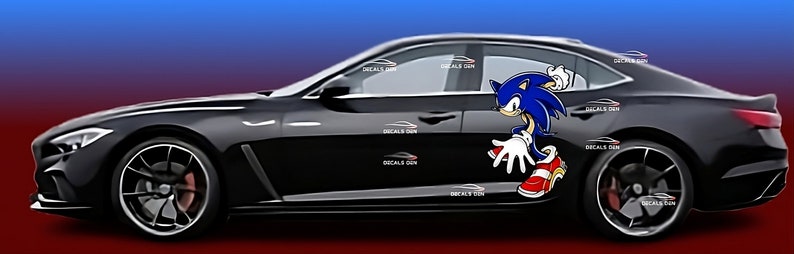 Shadow the Hedgehog Car Decal: NEW Design Large Vinyl Decal for Cars ...