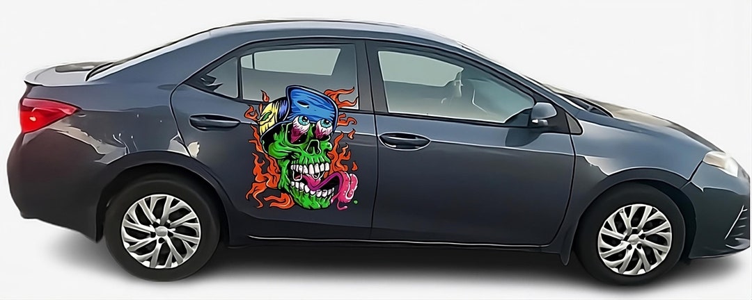 Zombie Skull Brain Decals Buy 1 Get 1 FREE Cute & Stylish Vinyl ...