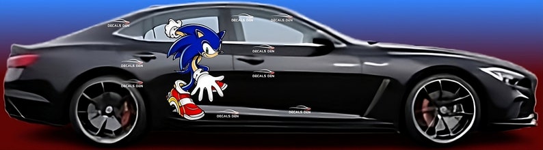 Shadow the Hedgehog Car Decal: NEW Design Large Vinyl Decal for Cars ...
