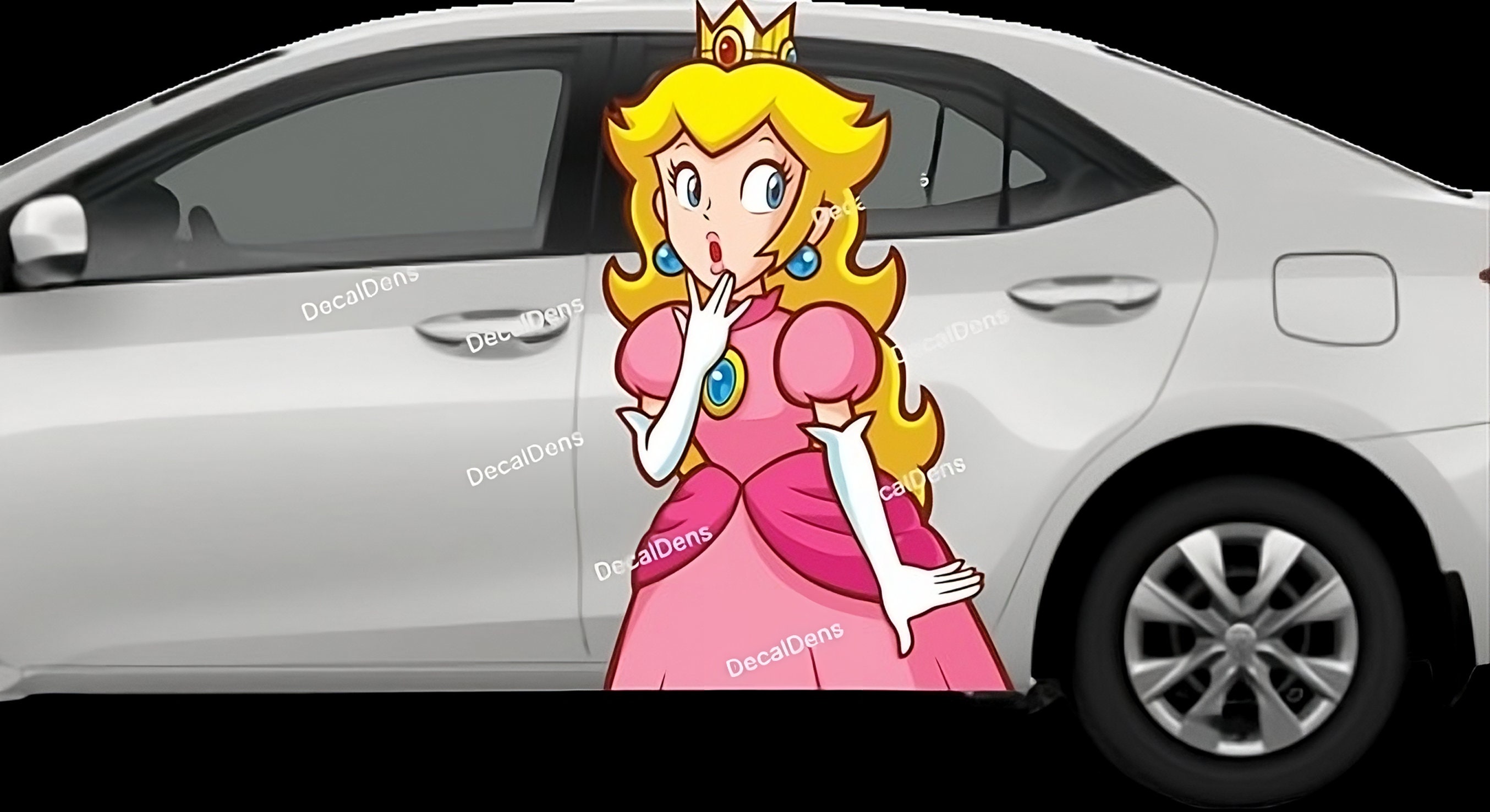 Princess Peach Decals Vinyl Sticker for Car, Truck, or Wall Removable ...