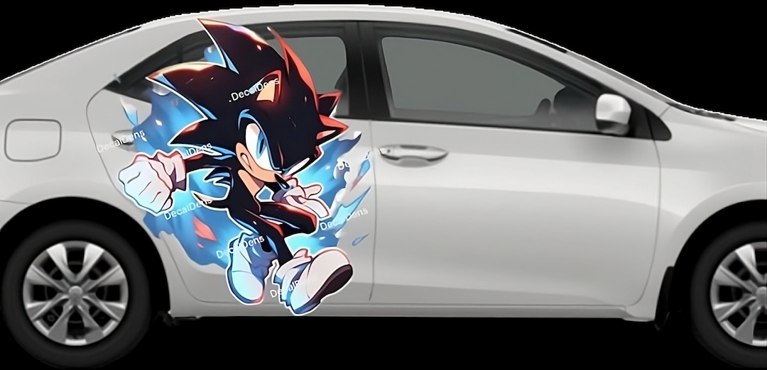 Shadow the Hedgehog Car Decal: NEW Design Large Vinyl Decal for Cars ...