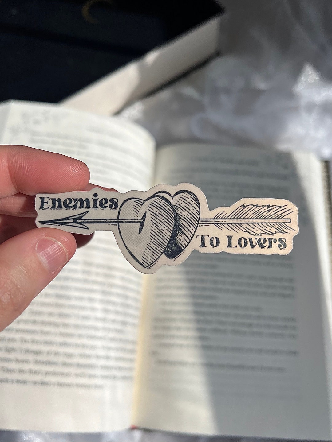 Enemies to Lovers Sticker | Vintage Heart Sticker | Vinyl Sticker ...