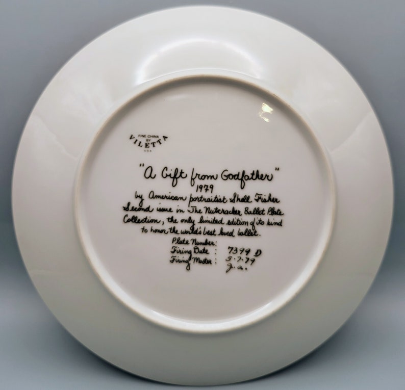 1979 a Gift From Godfather Plate, Viletta China, the Nutcracker Ballet ...