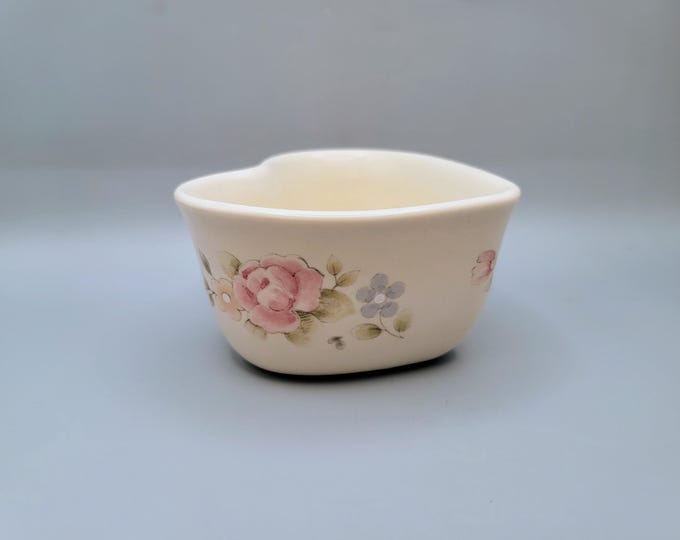 Heart-shaped Small Bowl – Tea Rose Pattern by Pfaltzgraff - Etsy