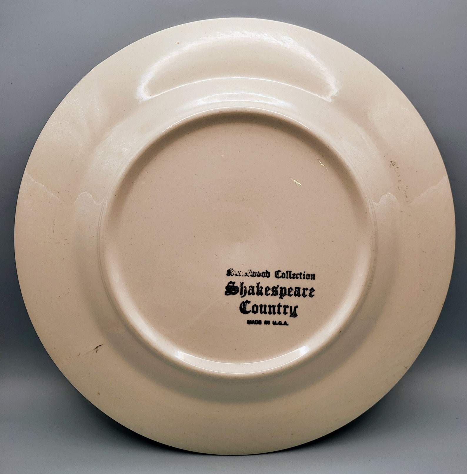 Shakespeare Country Blue Dinner Plate, Homer Laughlin, Stratwood ...