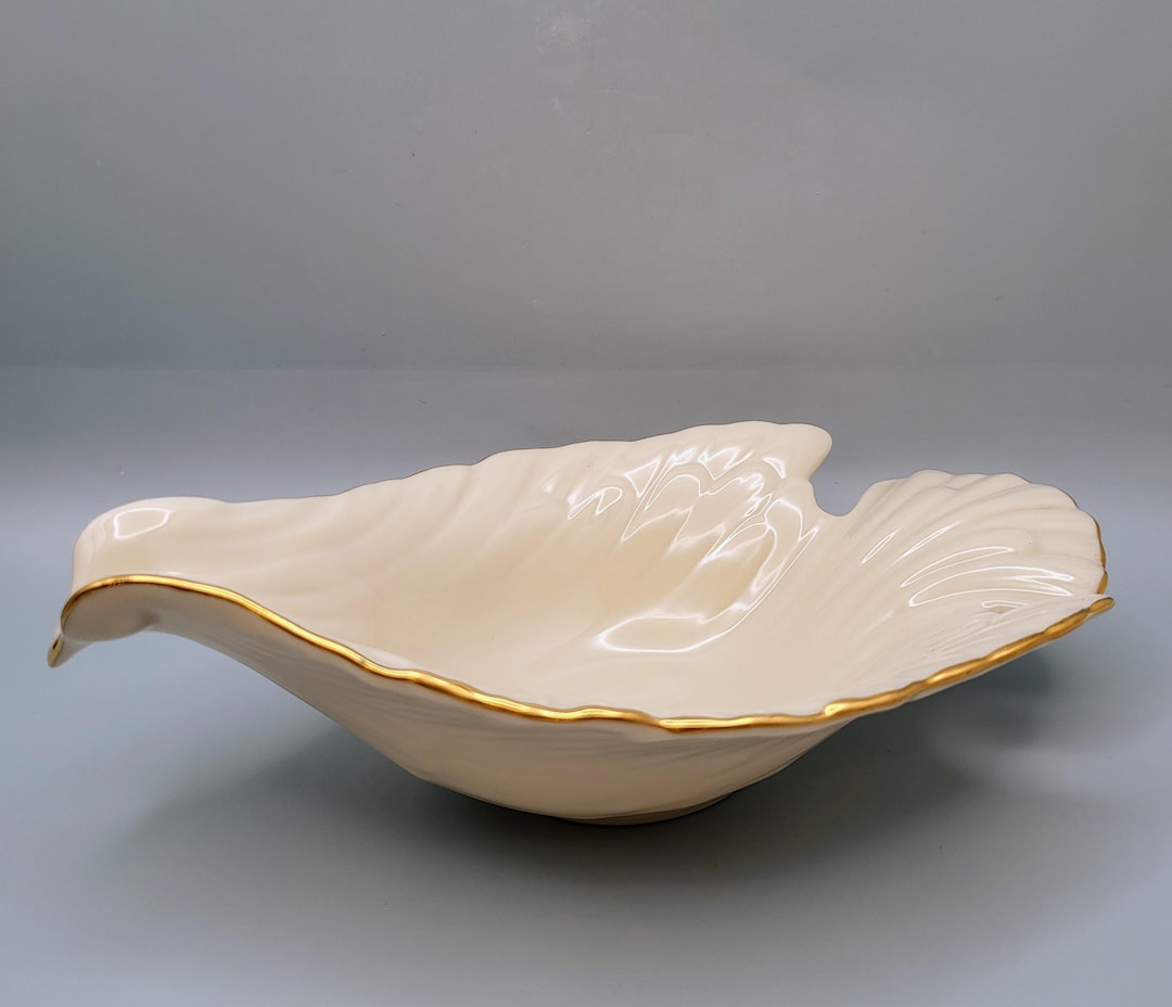 Lenox Gold Trimmed Dove Dish - Etsy