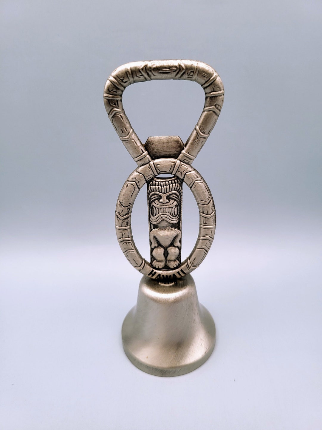 Pewter Classic Hawaii Tiki Bell - Etsy