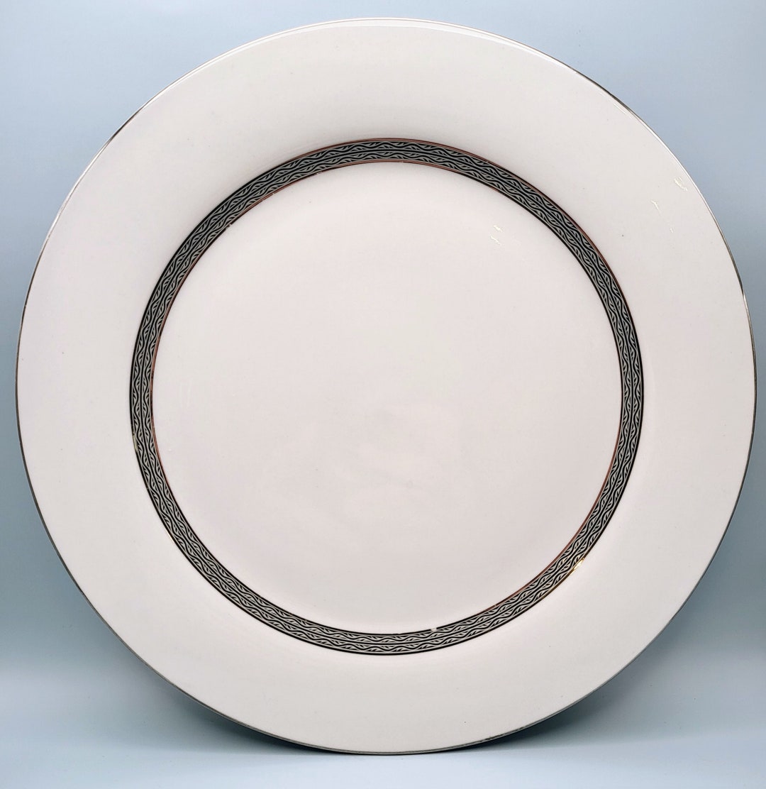 Dinner Plate, Farberware, Dynasty Platinum - 4312 - Etsy