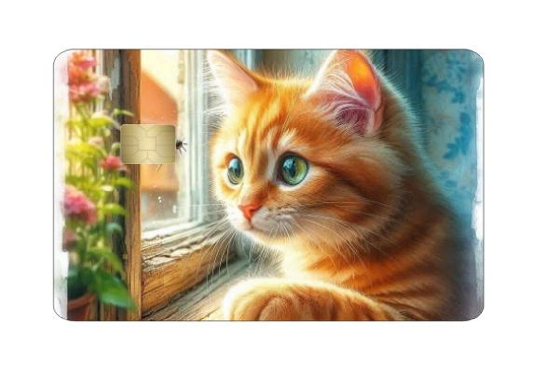 Cat Credit Card Skin, Debit Card Skin Credit Card Skin - Etsy