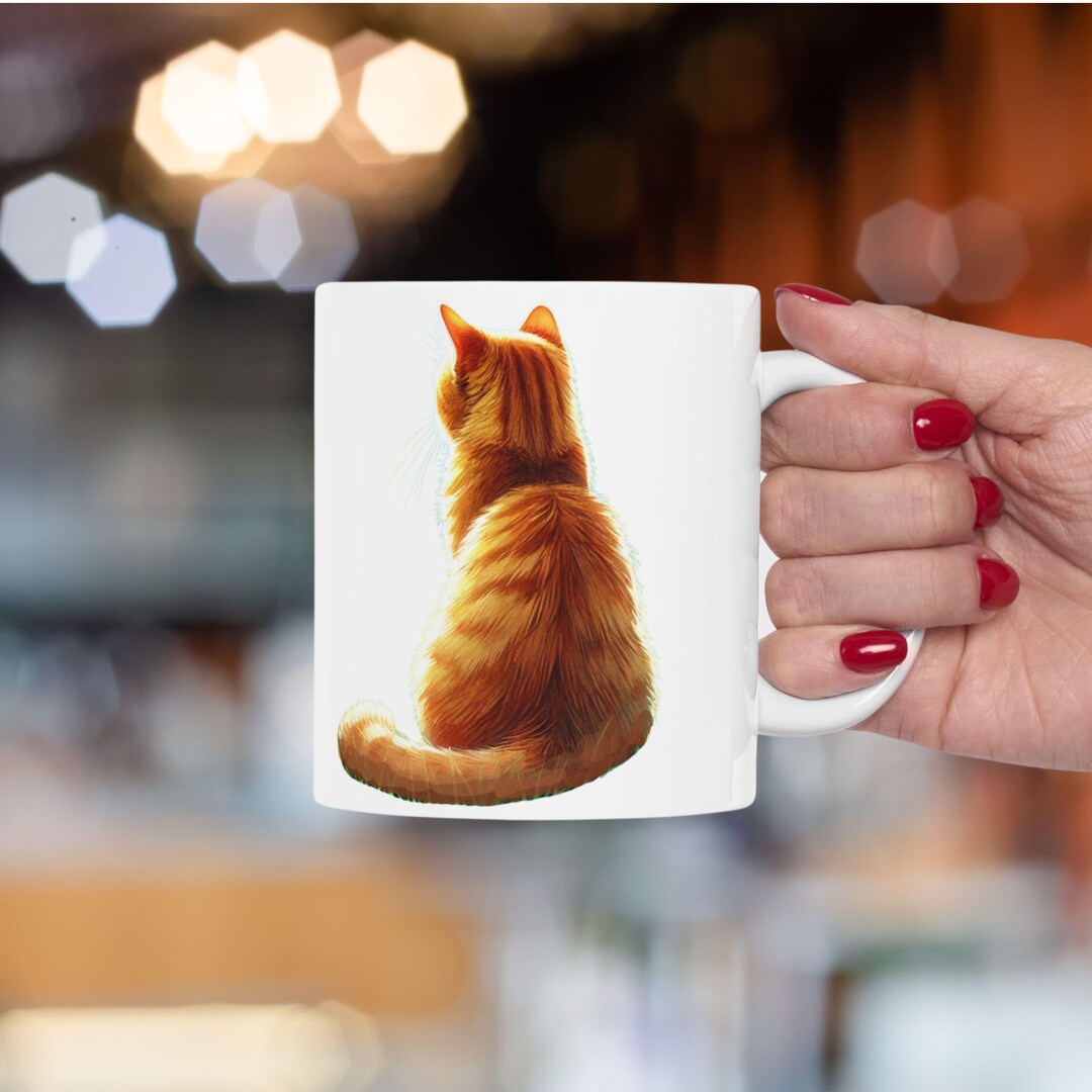 Ginger Tabby Cat Mug Greatest Cat Mom Ever Gift Cat Mom Coffee Cup for ...