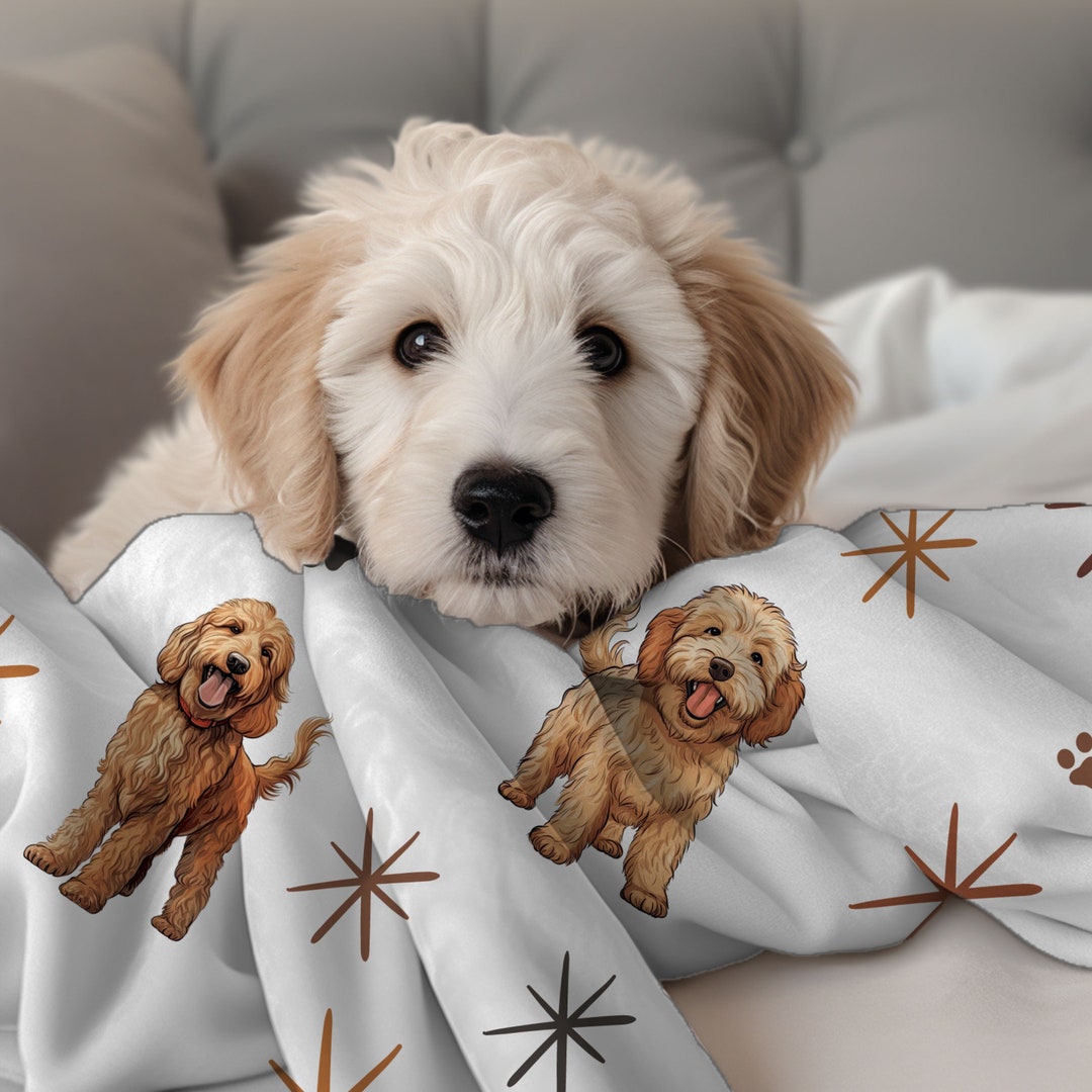 Golden Doodles Dogs Plush Throw Blanket Gift for Cool Dog Lover Gift ...