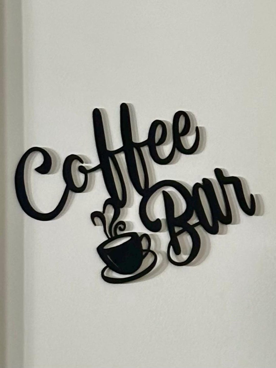 Coffee Bar Sign L Farmhouse Kitchen Wall Decor L Art for Home Cafe L ...